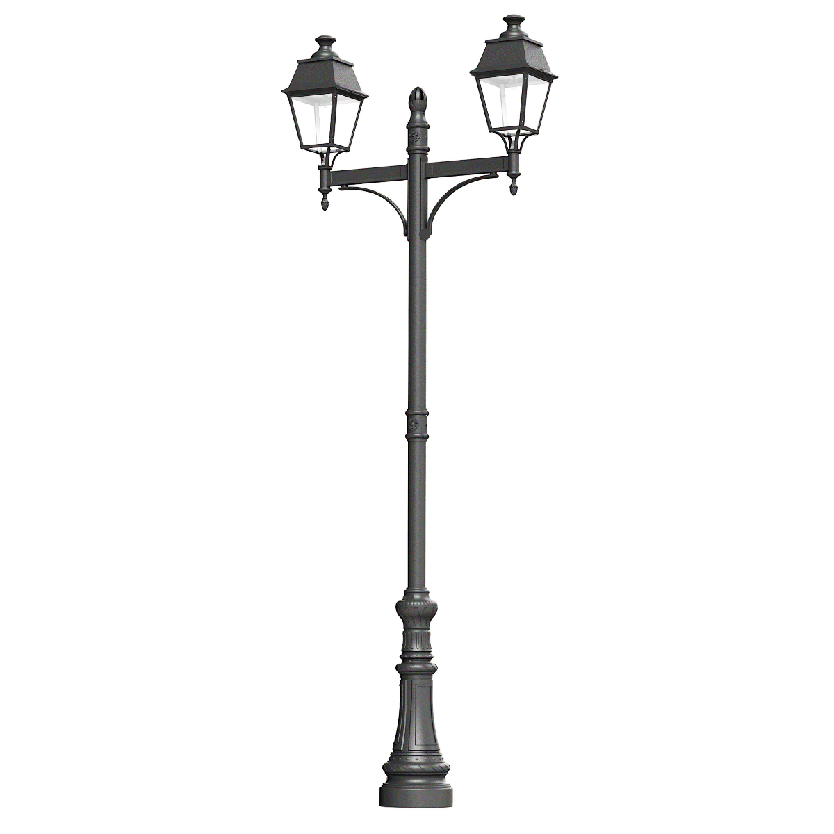 Klassisk hög lyktstolpe - AVENUE 4 - Gatlykta stadsmiljö